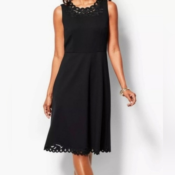 Talbots | Dresses | Final Price Talbots Black Sleeveless Dress Neckhem ...